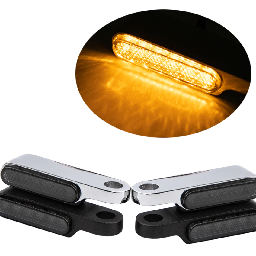 Custom Bar LED Motorcycle Turn Signals | blackpines.fr